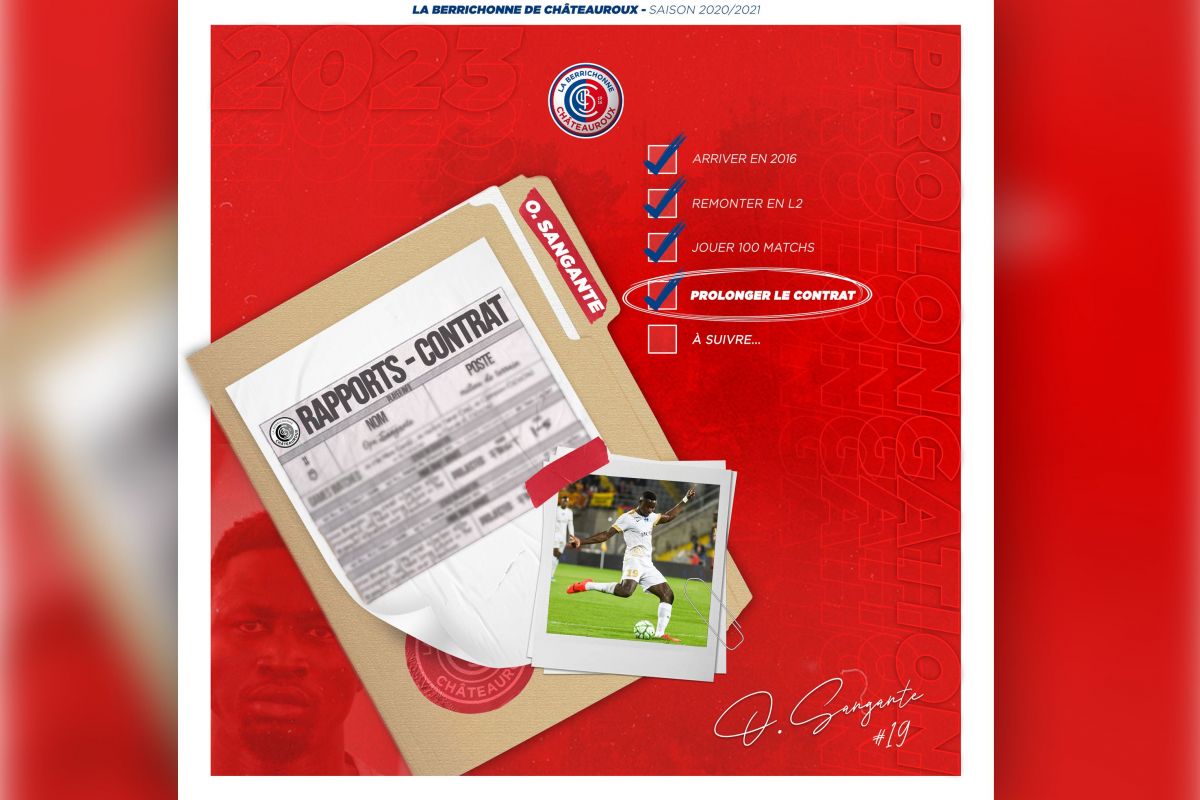 OPA SANGANTE PROLONGE - La Berrichonne Football